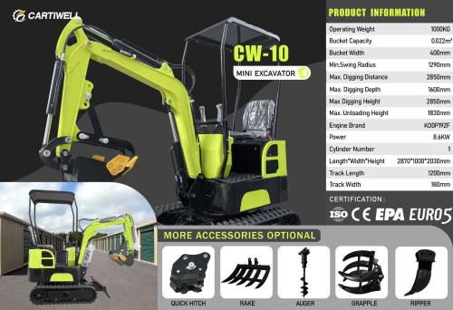 CARTIWELL mini bager CW-10 / Radne mašine - Skuter Centar - Preko 20 ...